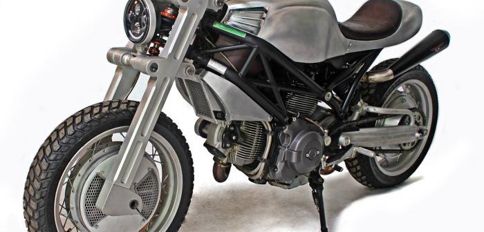 Ducati Monster 796 White Collar Custom แต่งแปลกๆ โช้คหน้าเดี่ยว ...