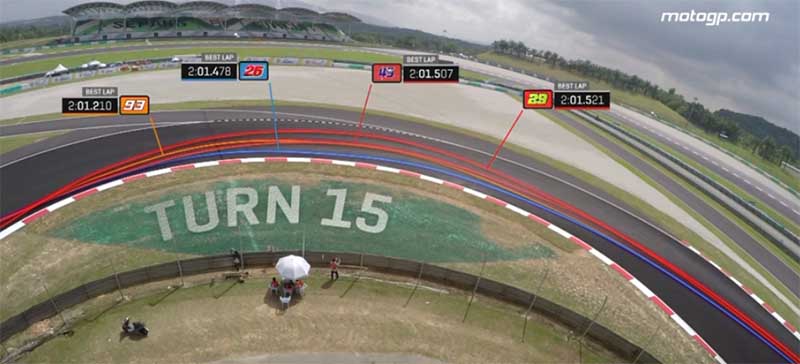 ชมไลน์การเข้าโค้ง 15 Sepang ของ 4 นักบิด ที่ให้เวลาต่างกัน - Motorival.com