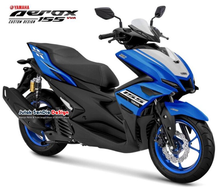 มาแบบนี้เป็นไง All-New Yamaha Aerox 155 ปรับหน้าแบบ YZF-R1 ...