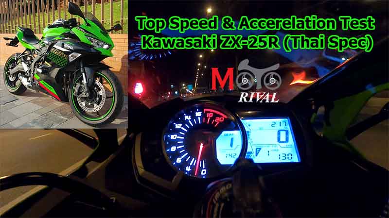 Top Speed Ninja ZX-25R & Accerelation Test by MotoRival - Motorival.com