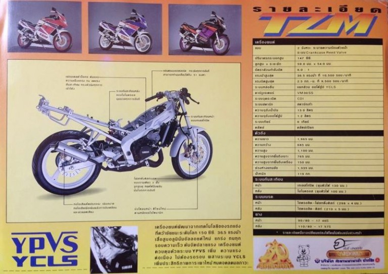 เปิดสเป็ค Yamaha TZM150 "รุ่นใหญ่ ตามใครไม่เป็น" - Motorival.com
