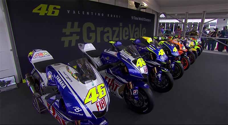 VR46 เปิดผ้า รถแชมป์โลกทั้ง 9 สมัย ก่อน อำลากันในค่ำคืนนี้ - Motorival.com