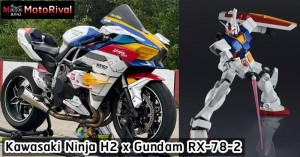 Kawasaki Ninja H2 x Gundam คัสตอมไบค์แรงบันดาลใจการ์ตูนดัง ! - Motorival.com