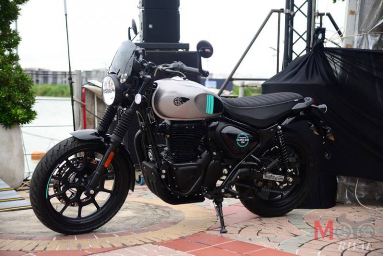 Royal Enfield Hunter 450 ไฟกลมหม้อน้ำ คู่แข่ง Triumph โผล่ทดสอบ ...
