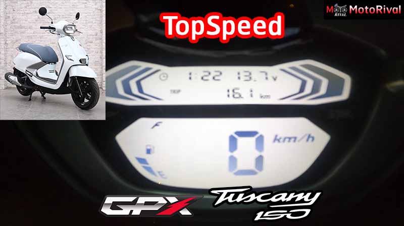 TopSpeed GPX Tuscany 150 & Accerelation Test by MotoRival - Motorival.com