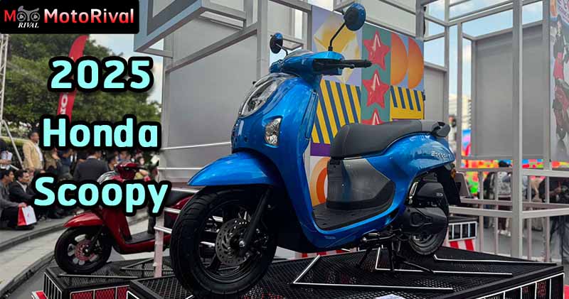 2025 Honda Scoopy ราคา 50,600 บาท ปรับหน้าชุดใหญ่จนจำไม่ได้ - Motorival.com