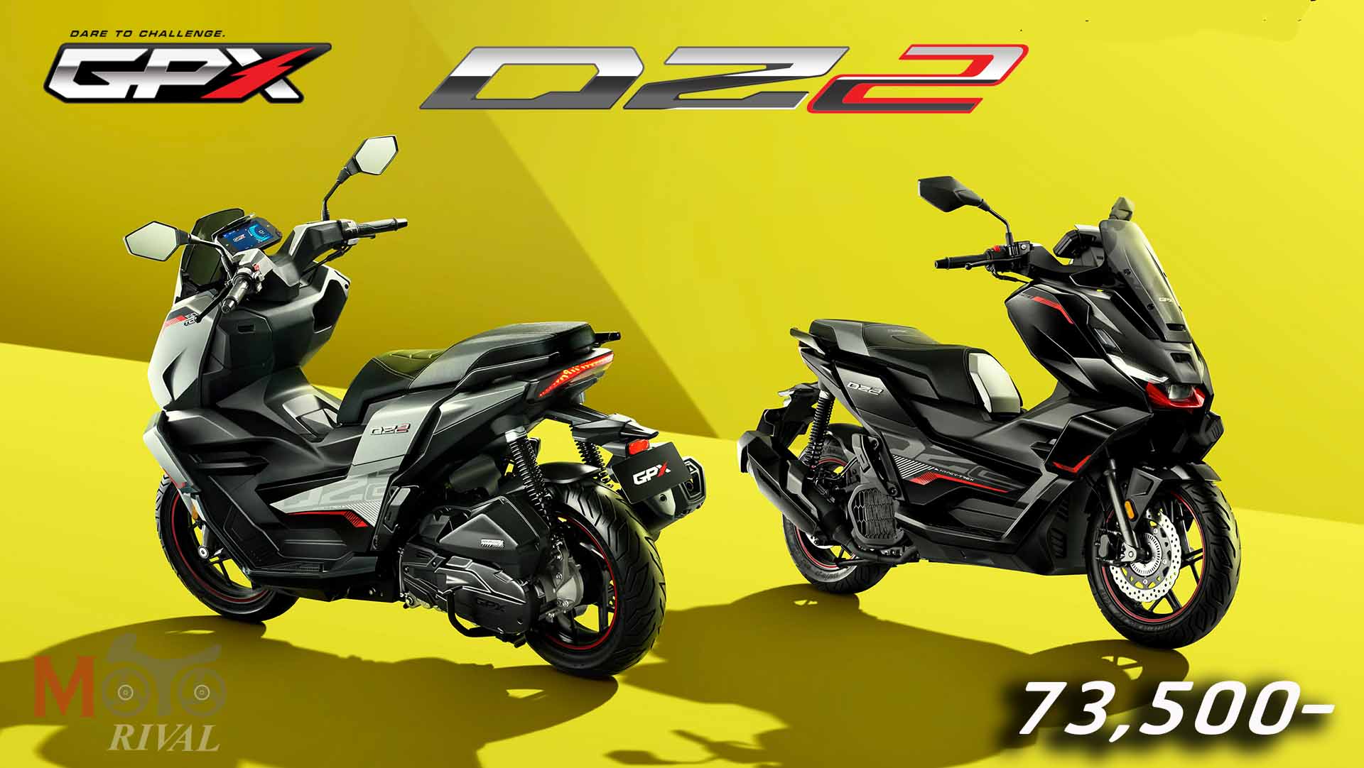 GPX DZ2 ราคา 73,500 บาท สปอร์ตสกู๊ตเตอร์ ฟีเจอร์แน่นสุดในคลาส ...